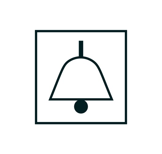 Three stars compartment symbol Royalty Free Vector Image