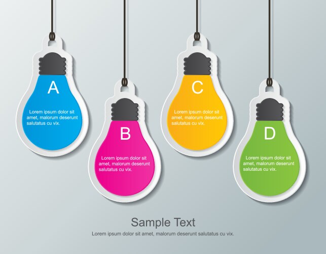 Paper infographic background Royalty Free Vector Image
