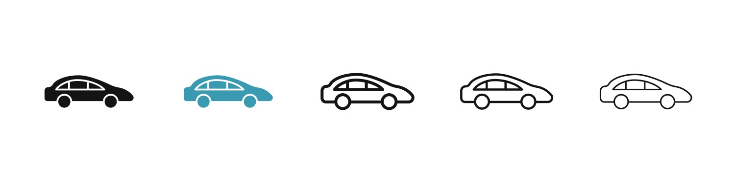Car side view icon Royalty Free Vector Image - VectorStock