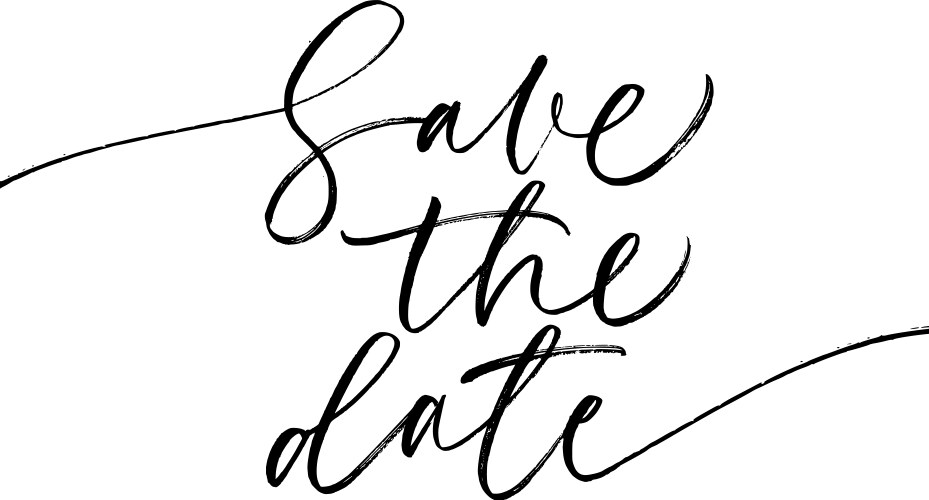 Bride groom lettering wedding modern calligraphy Vector Image