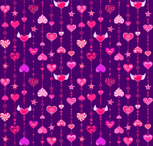 Fabric print with seamless pattern hot pink Vector Image