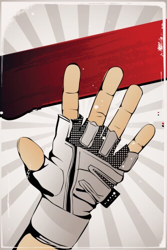 Aesthetic poster with hand jewelry Royalty Free Vector Image