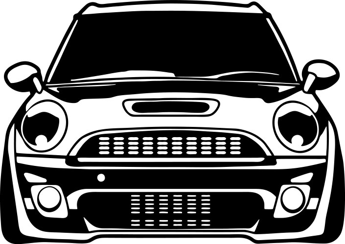 Transporter t2 van bus - classic car stencil Vector Image
