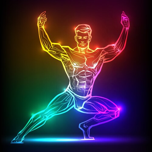 Muscle man Royalty Free Vector Image - VectorStock