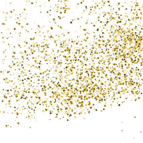 Glitter gold border template banner Royalty Free Vector