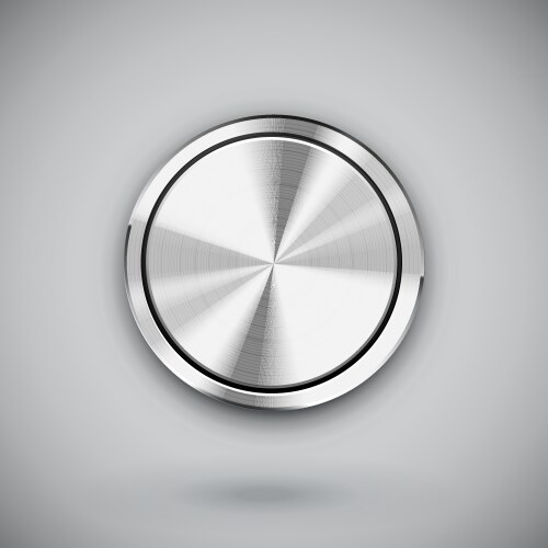 Metal button icon Royalty Free Vector Image - VectorStock