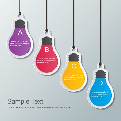 Paper infographic background Royalty Free Vector Image