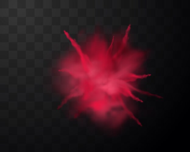 Fiery explosion with glowing Royalty Free Vector Image