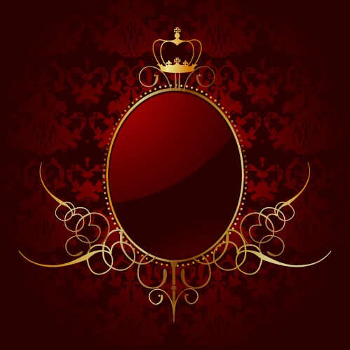 Royal background with silver frame Royalty Free Vector Image
