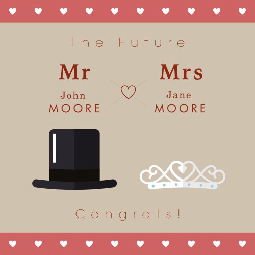 Mr and Mrs Vector Images (over 5,000)