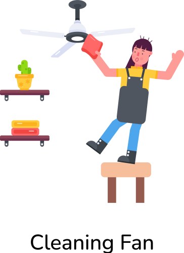 Happy cleaning Royalty Free Vector Image - VectorStock