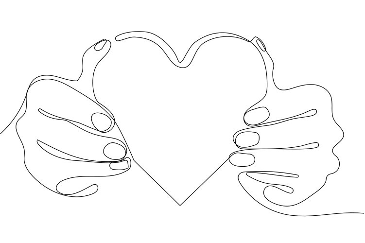 One Line Drawing Heart Vector Images (over 4,400)