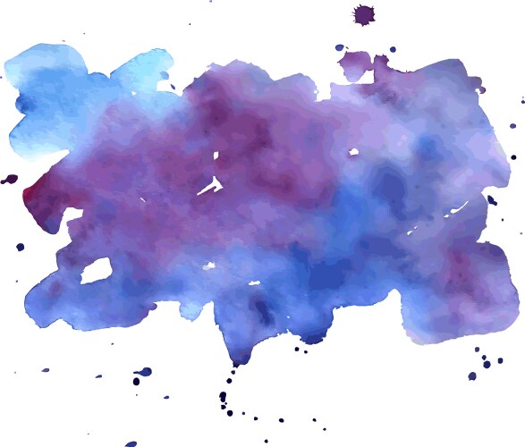 Hand painter colors watercolor stain texture Vector Image