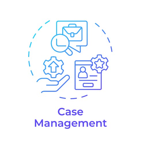 Caste system blue gradient concept icon Royalty Free Vector