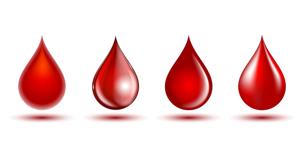 Red drops Royalty Free Vector Image - VectorStock