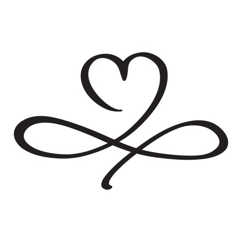 Infinity Heart Tattoo Vector Images (over 220)