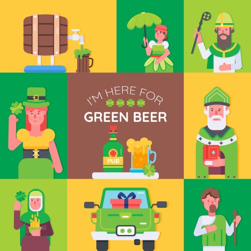 St patrick theme Royalty Free Vector Image - VectorStock