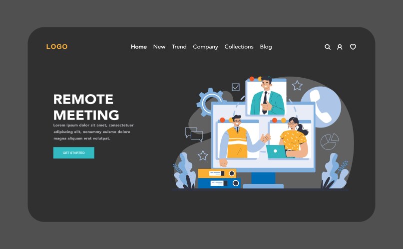 Virtual Meeting Vector Images (over 12,000)