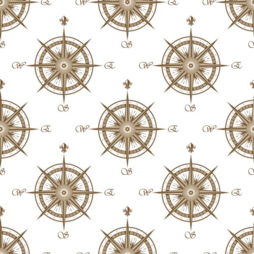 Vintage nautical wind roses set Royalty Free Vector Image