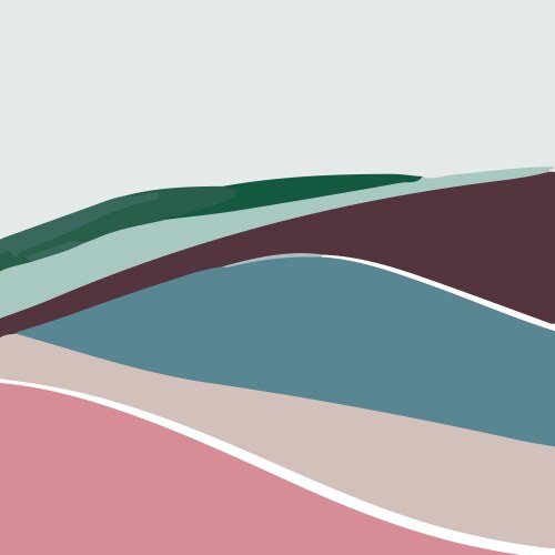 Colorful abstract hills Royalty Free Vector Image