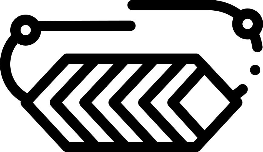 Choice icon thin linear style design isolated Vector Image