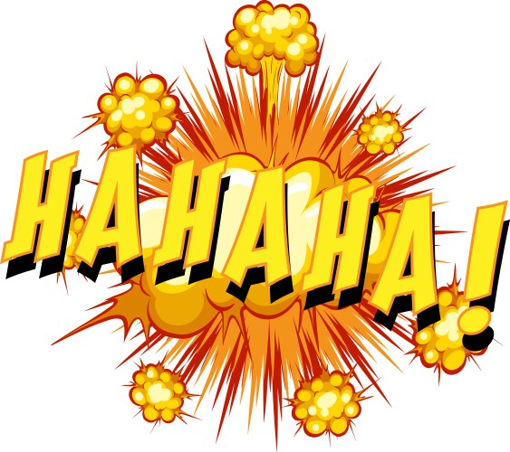 Comic Haha Text Vector Images (94)