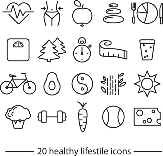 Life skills concept icons Royalty Free Vector Image