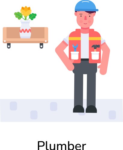 Plumber Royalty Free Vector Image - VectorStock
