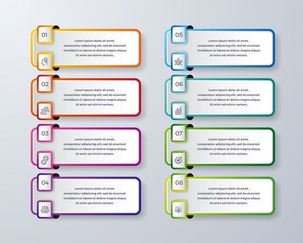 10 Step Timeline Infographic – Free Vector | VectorStock