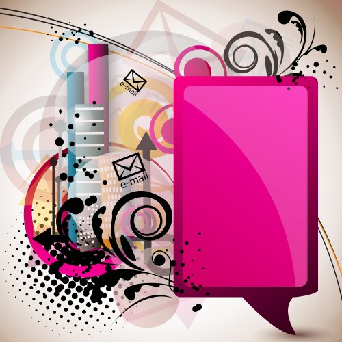 Stylish email background Royalty Free Vector Image