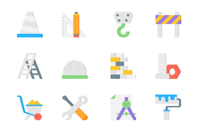 Designer tools icons Royalty Free Vector Image