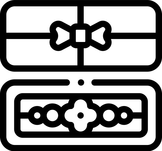 Boxing ring icon thin linear style design Vector Image