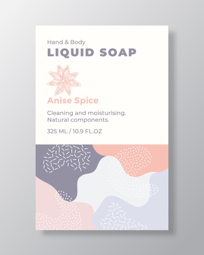 Cranberry label abstract packaging design Vector Image