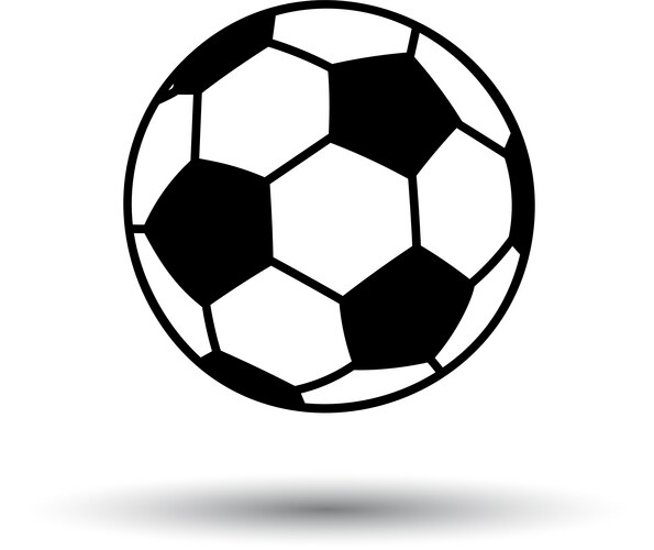 Football soccer ball icon logo template design Vector Image