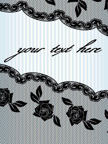 Black lace lingerie Royalty Free Vector Image - VectorStock