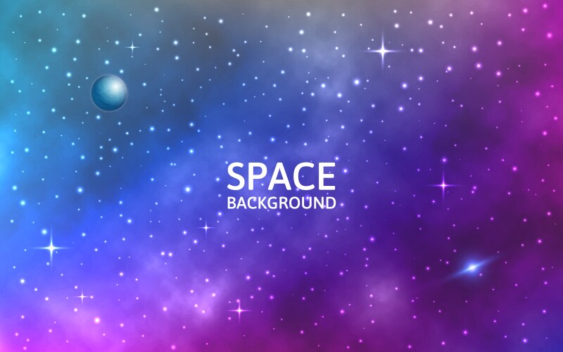 Amazing abstract universe background design Vector Image