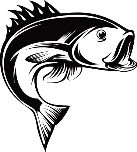 Fighting fish logo Royalty Free Vector Image - VectorStock