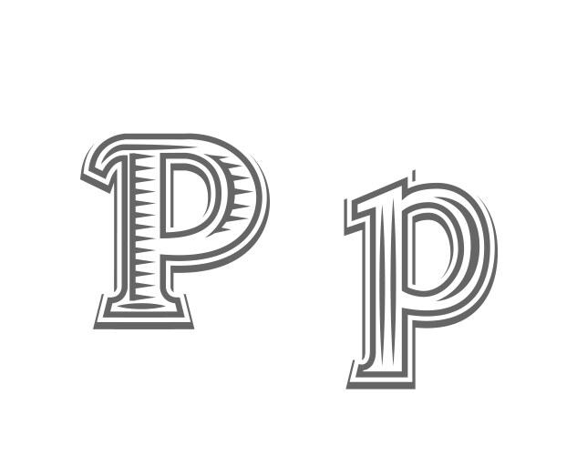 Black and White Letter P Vector Images (over 42,000)