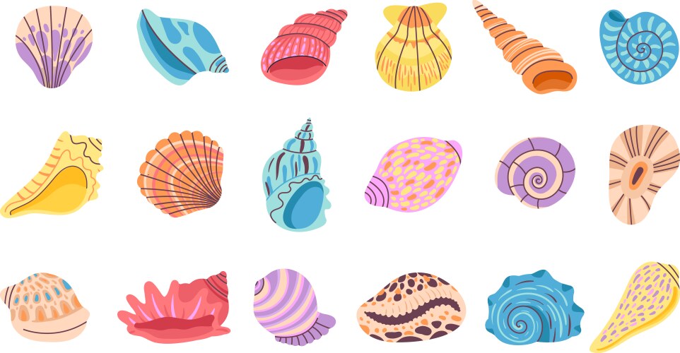 Cartoon Seashell Vector Images (over 9,800)
