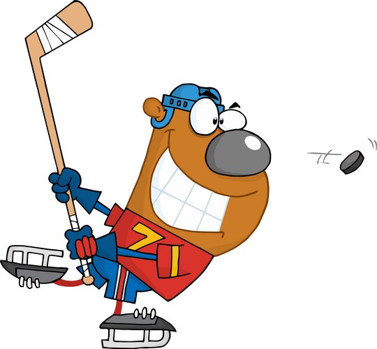 Bear Ice Hockey Vector Images (over 210)