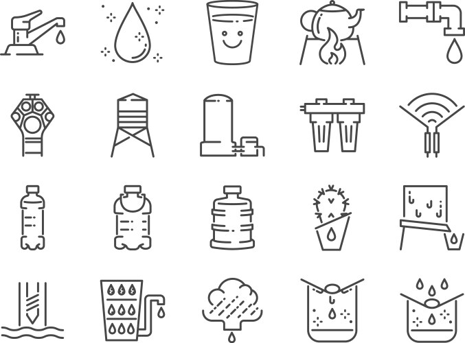 Chemistry lab icon set Royalty Free Vector Image