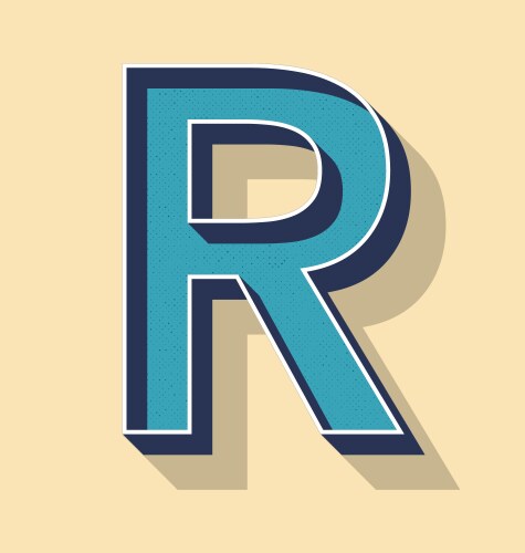 Letter R Bold Vector Images (over 1,600)