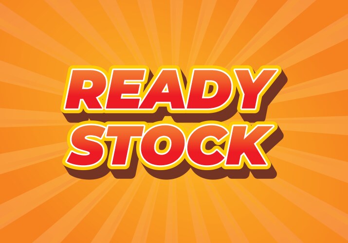 Ready Stock Vector Images (over 880)