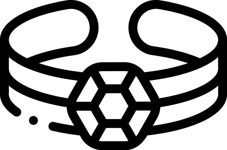 Boxing ring icon thin linear style design Vector Image