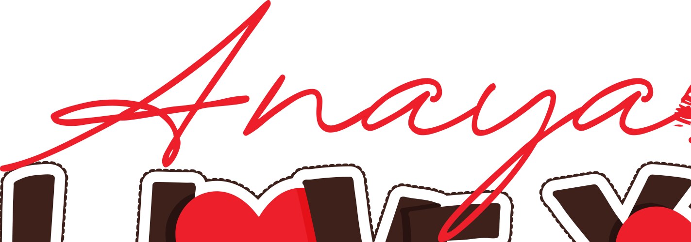 Sarah i love you Royalty Free Vector Image - VectorStock