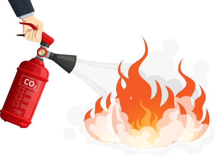 Cartoon flame fire fireball red hot campfire Vector Image