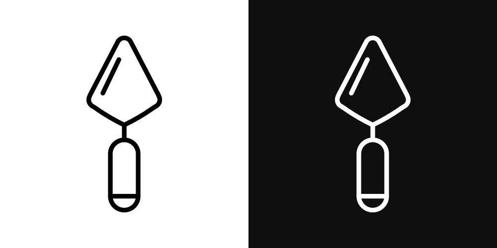 Trowel icon set bricklayer cement mason symbol Vector Image