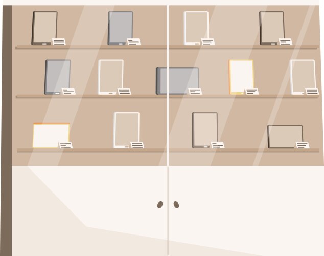 A computer store Royalty Free Vector Image - VectorStock