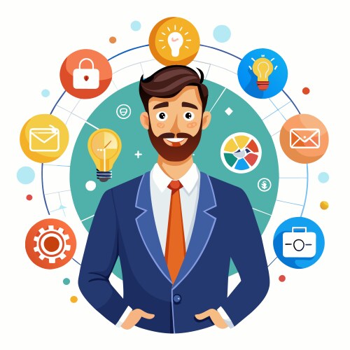 Soft skills or personal attribute to be success Vector Image