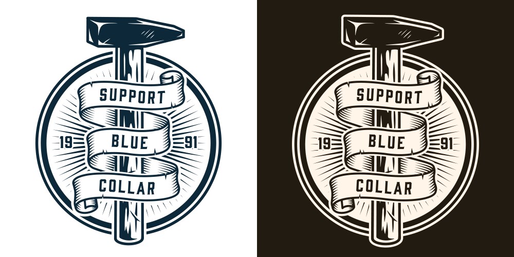 Blue Collar Logo Vector Images (over 900)